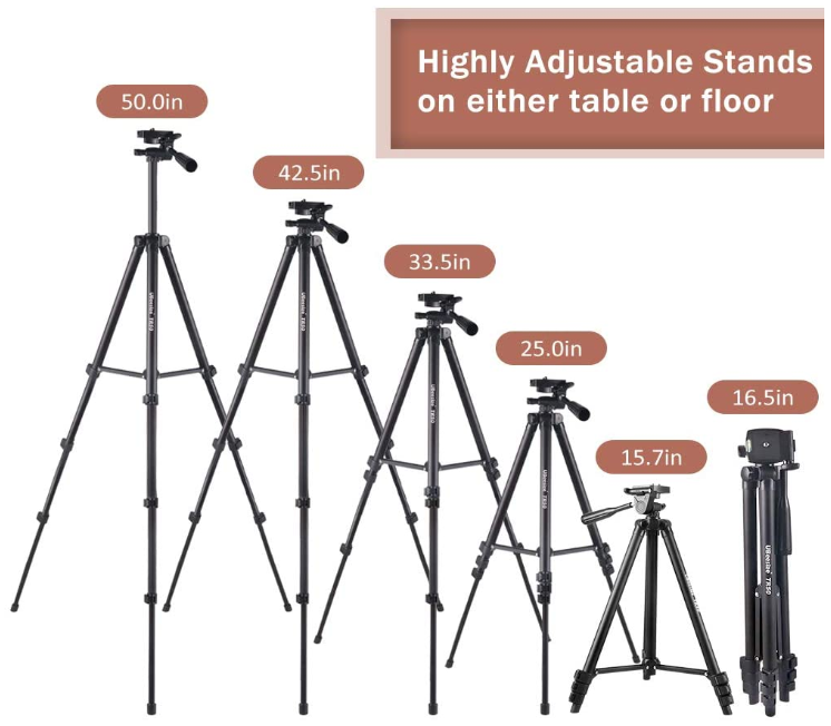 ubeesize ring light and tripod